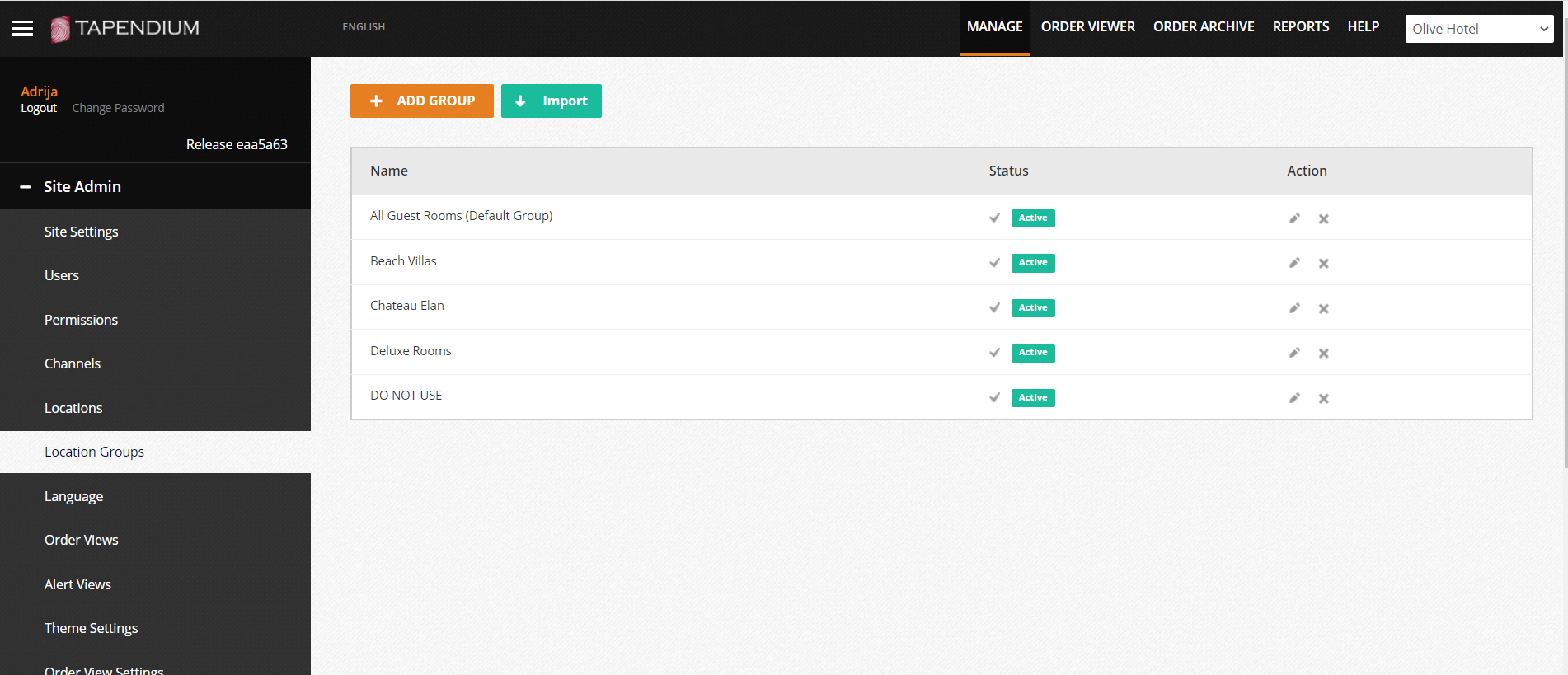 Location Groups – Tapendium