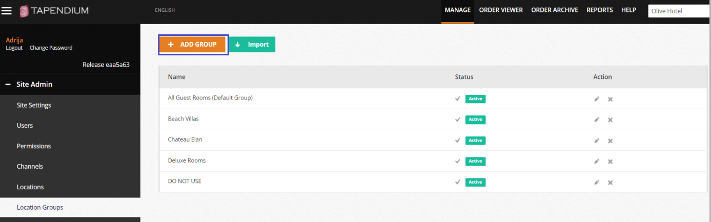 Location Groups – Tapendium