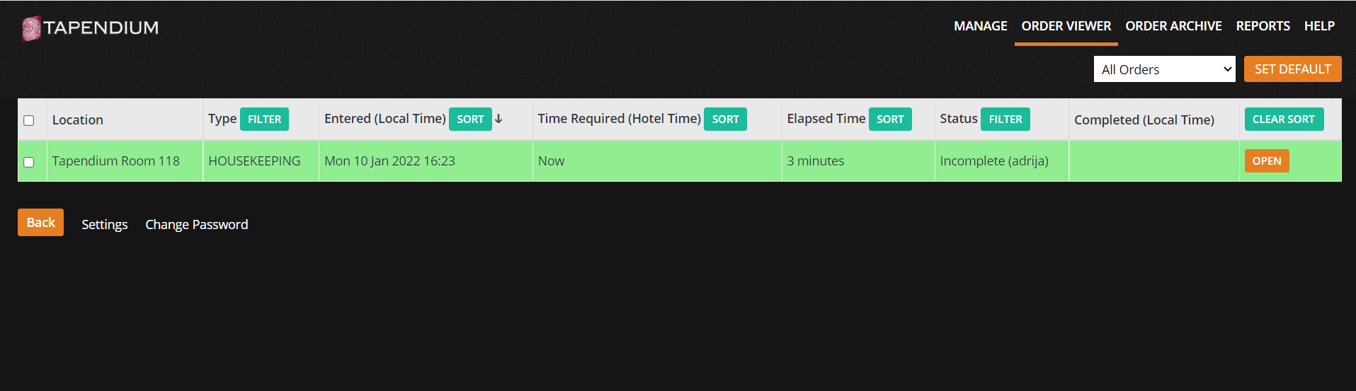 Order Management FAQs – Tapendium