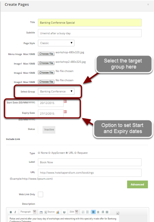 Targeting Content – Tapendium