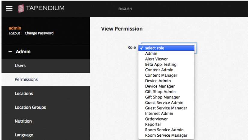 Permissions – Tapendium