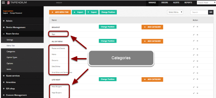 Categories – Tapendium