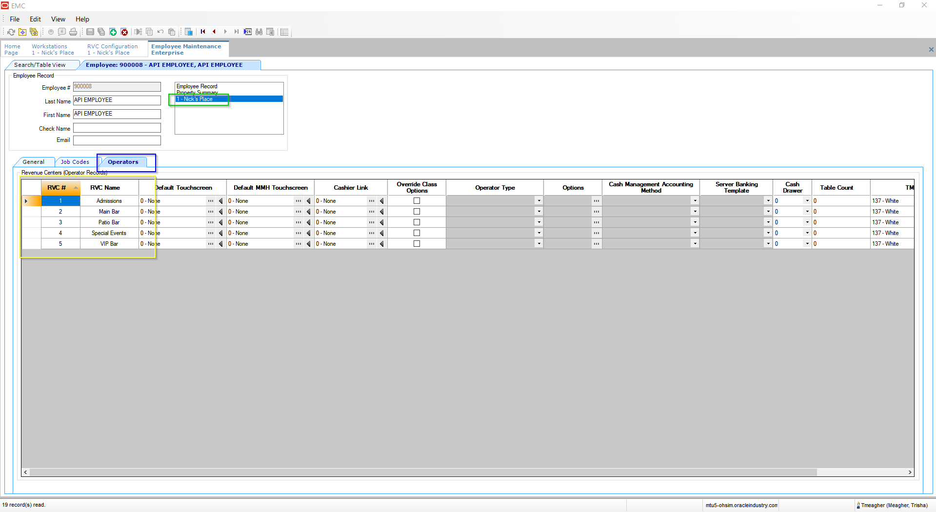 Simphony Micros Integration Help Page – Tapendium