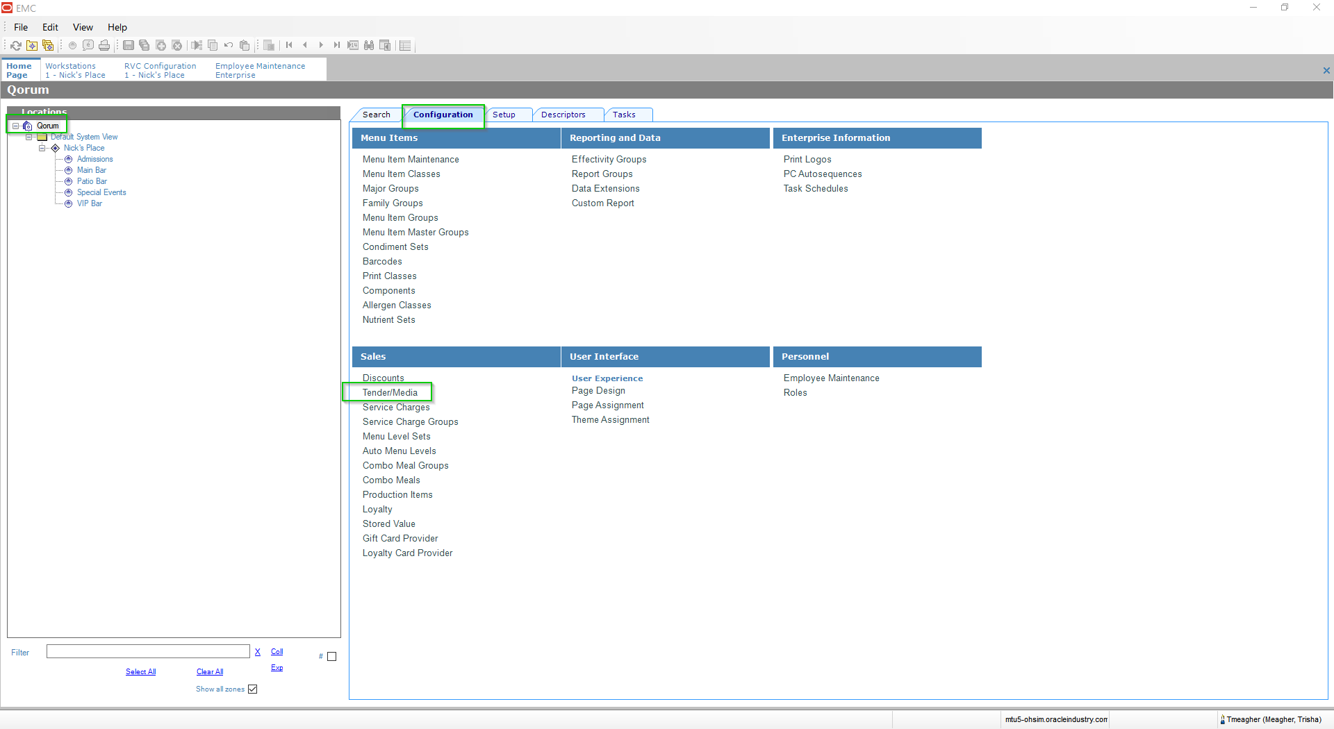 Simphony Micros Integration Help Page – Tapendium